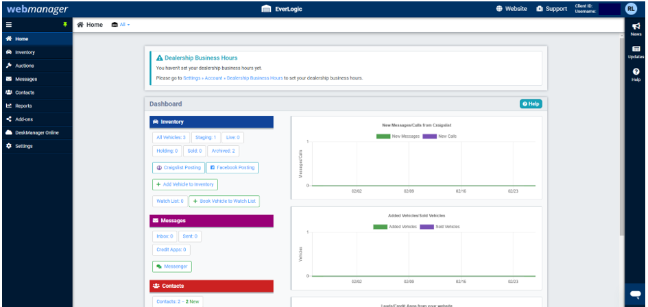 WebManager Integration with EverLogic