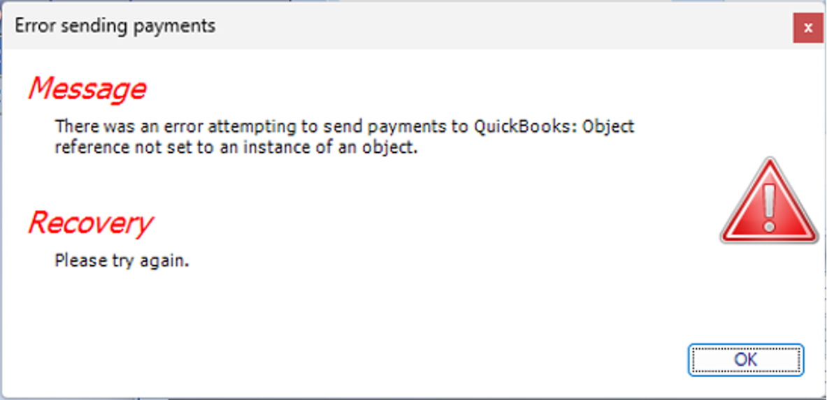 QuickBooks Error: Object Reference not set to an Instance of an Object QuickBooks Error: Object Reference not set to an Instance of an Object