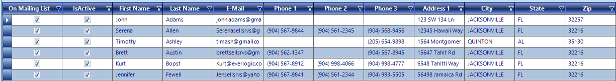 Marketing Campaign List