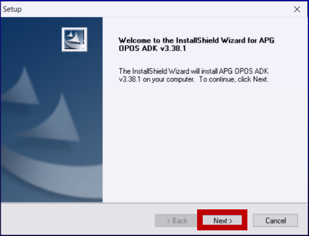 APG Cash Drawer OPOS Installation