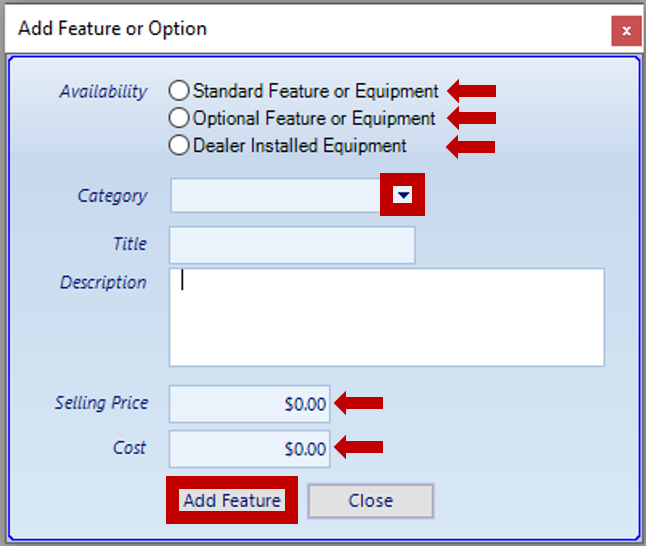 Create Vehicle Inventory